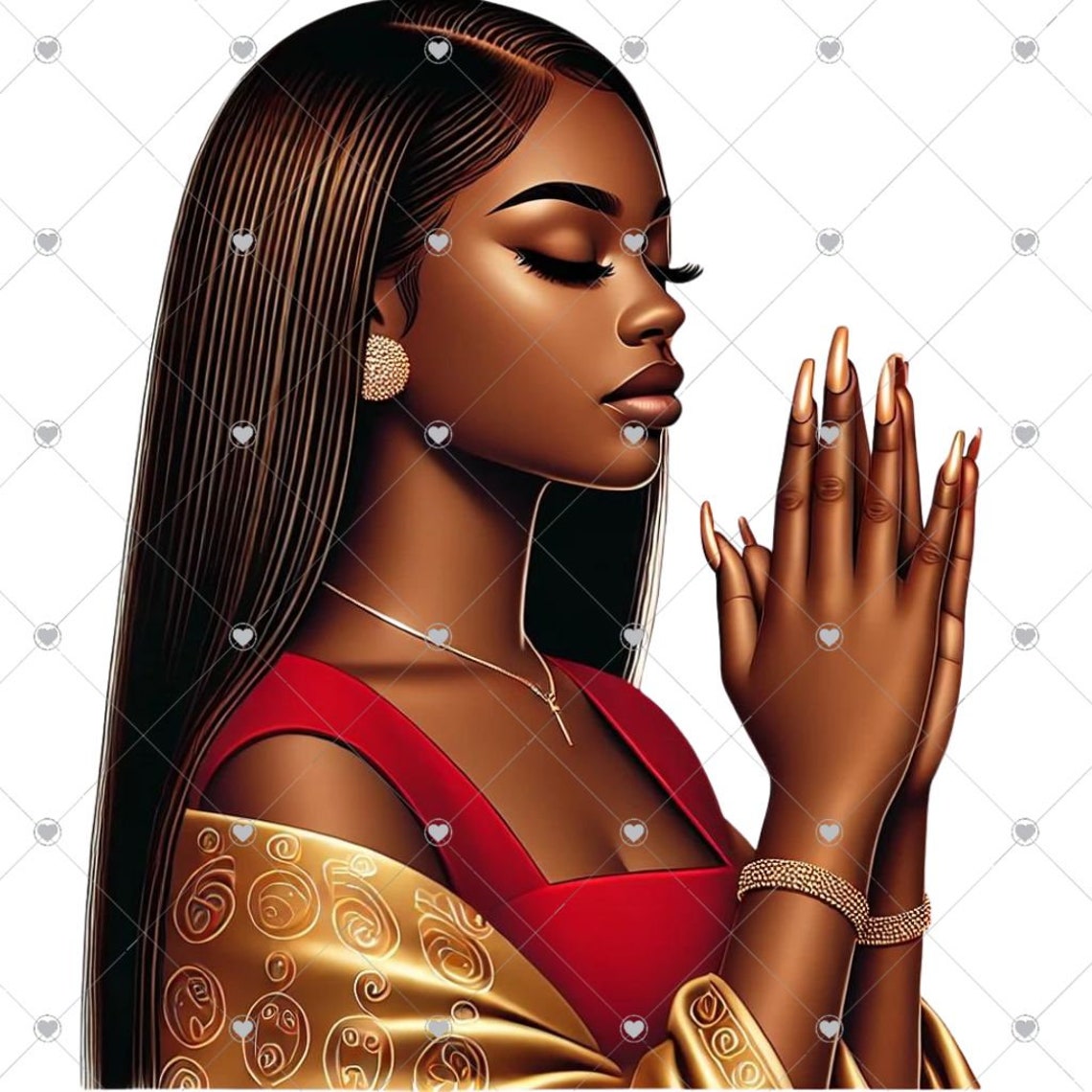 Church Ladies Clipart, Clipart Bundle, Digital Download, African American - Etsy