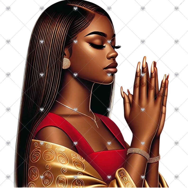 Church Ladies Clipart, Clipart Bundle, Digital Download, African American - Etsy