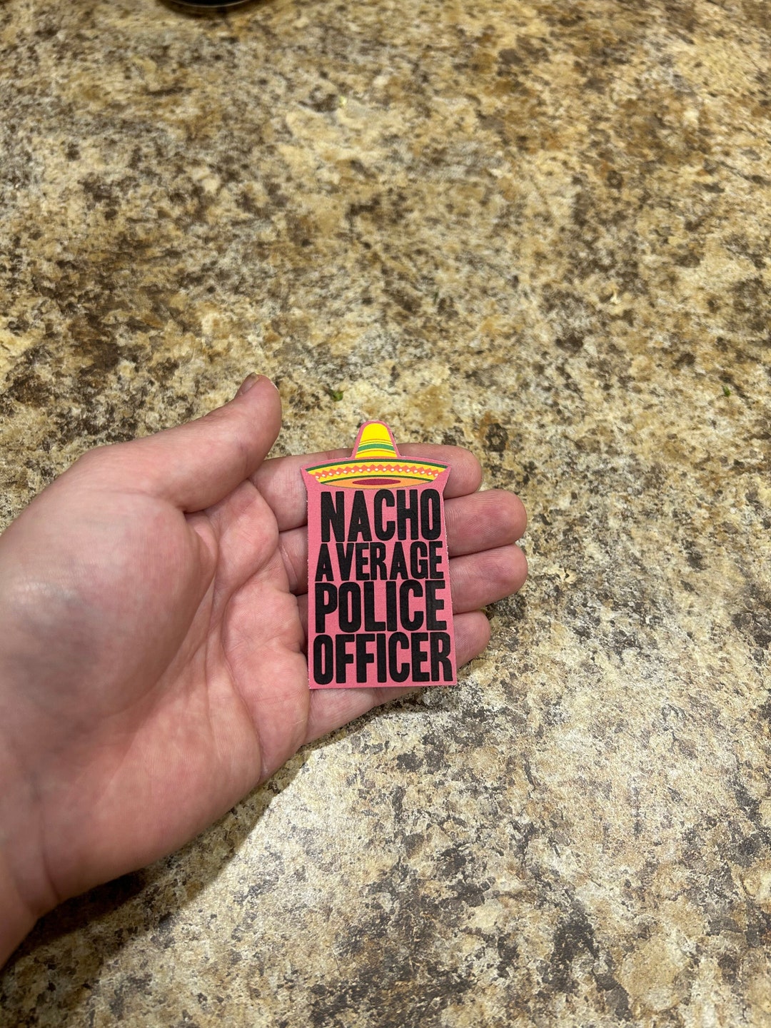 Nacho Average Police Officer Sticker, Funny Police Sticker, Police ...