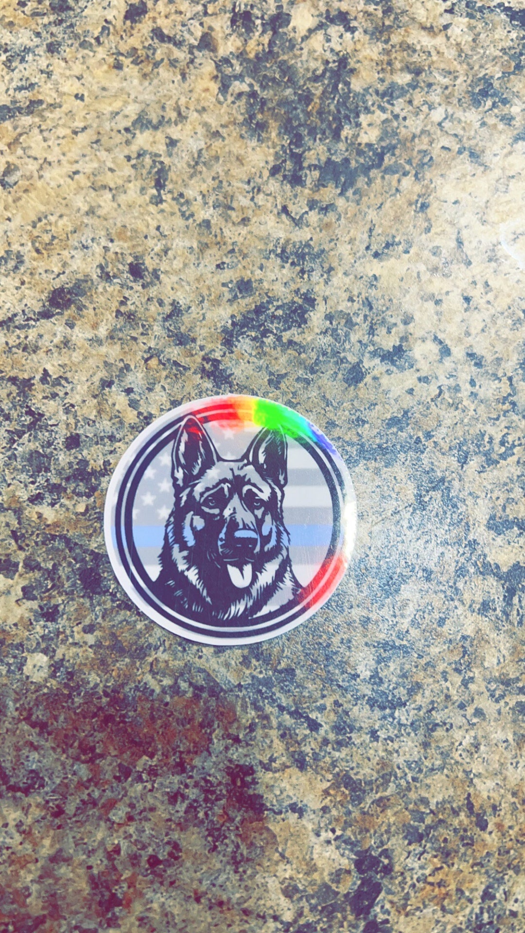 German Shepherd K9 Sticker, Canine, Thin Blue Line Flag, GSD ...