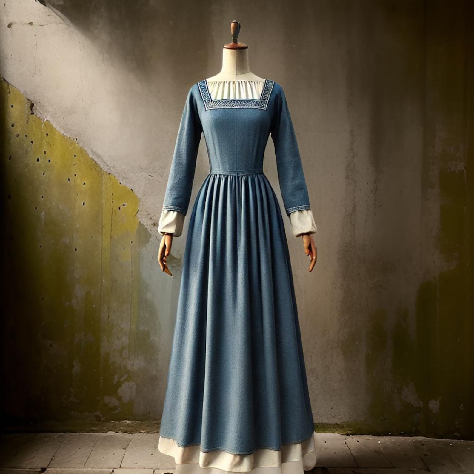 Medieval Prom Dress for Women Women's Renaissance Long Dress Larp Maxi ...