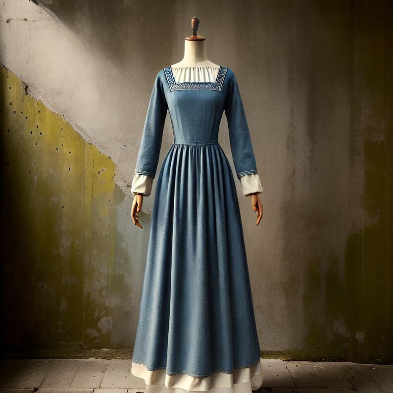Medieval Prom Dress for Women Women's Renaissance Long Dress Larp Maxi ...