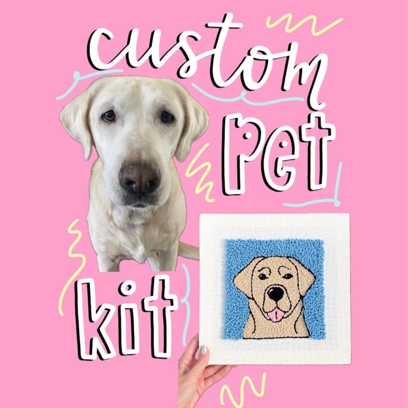 Punch Needle Dog - Etsy