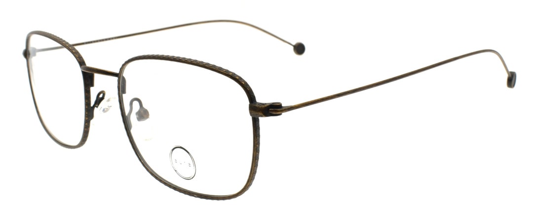 Aura Eyewear Kennedy Eyeglasses Frames 53-17-140 Antique Gold - Etsy