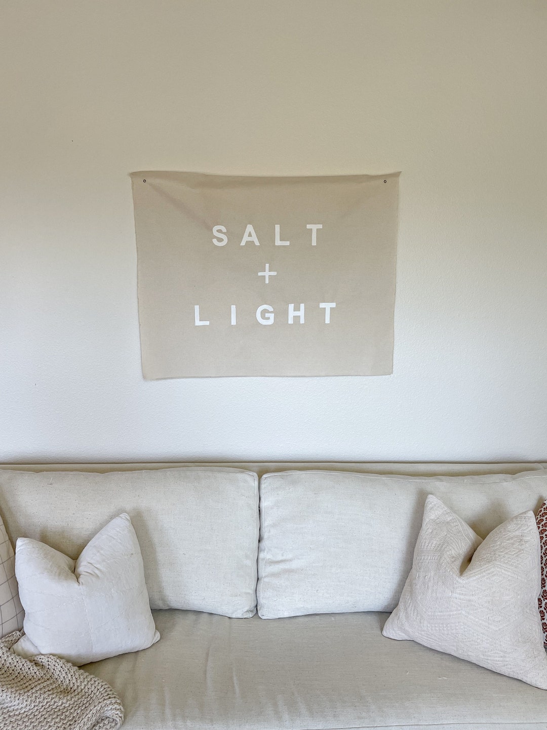 Salt + Light Canvas as Banner | Canvas Sign for Home + Business ...