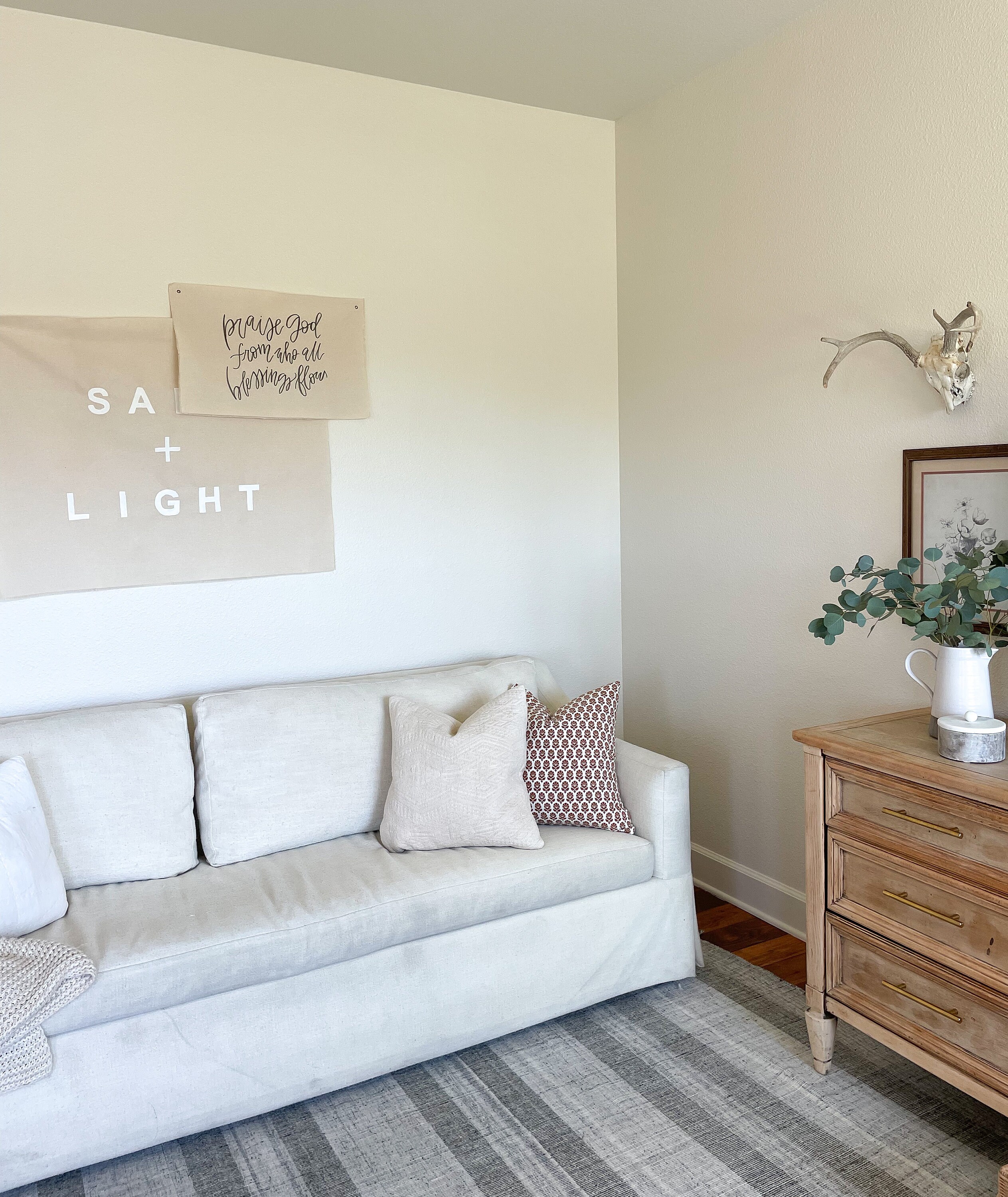 Praise God... Canvas as Banner | Mini Banner | Canvas Sign for Home ...