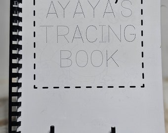 Custom Name Kids Animal Tracing Book - Etsy