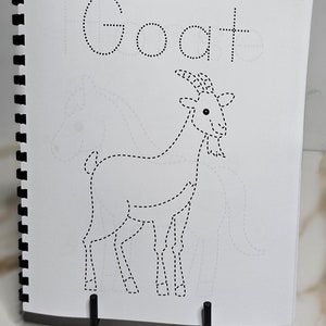 Custom Name Kids Animal Tracing Book - Etsy