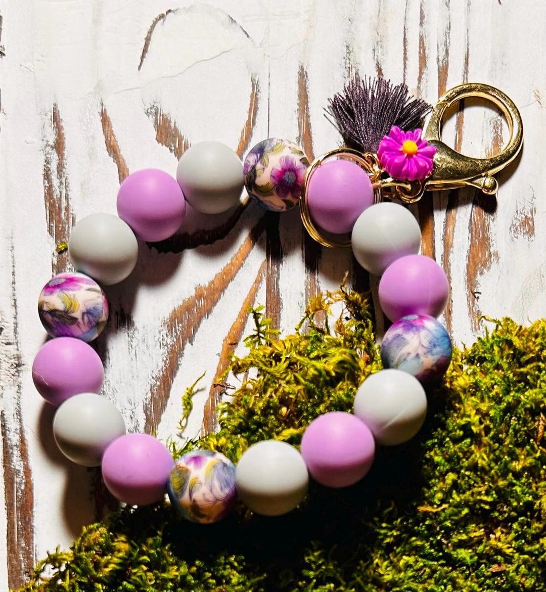 Floral Beaded Wristlets - Etsy