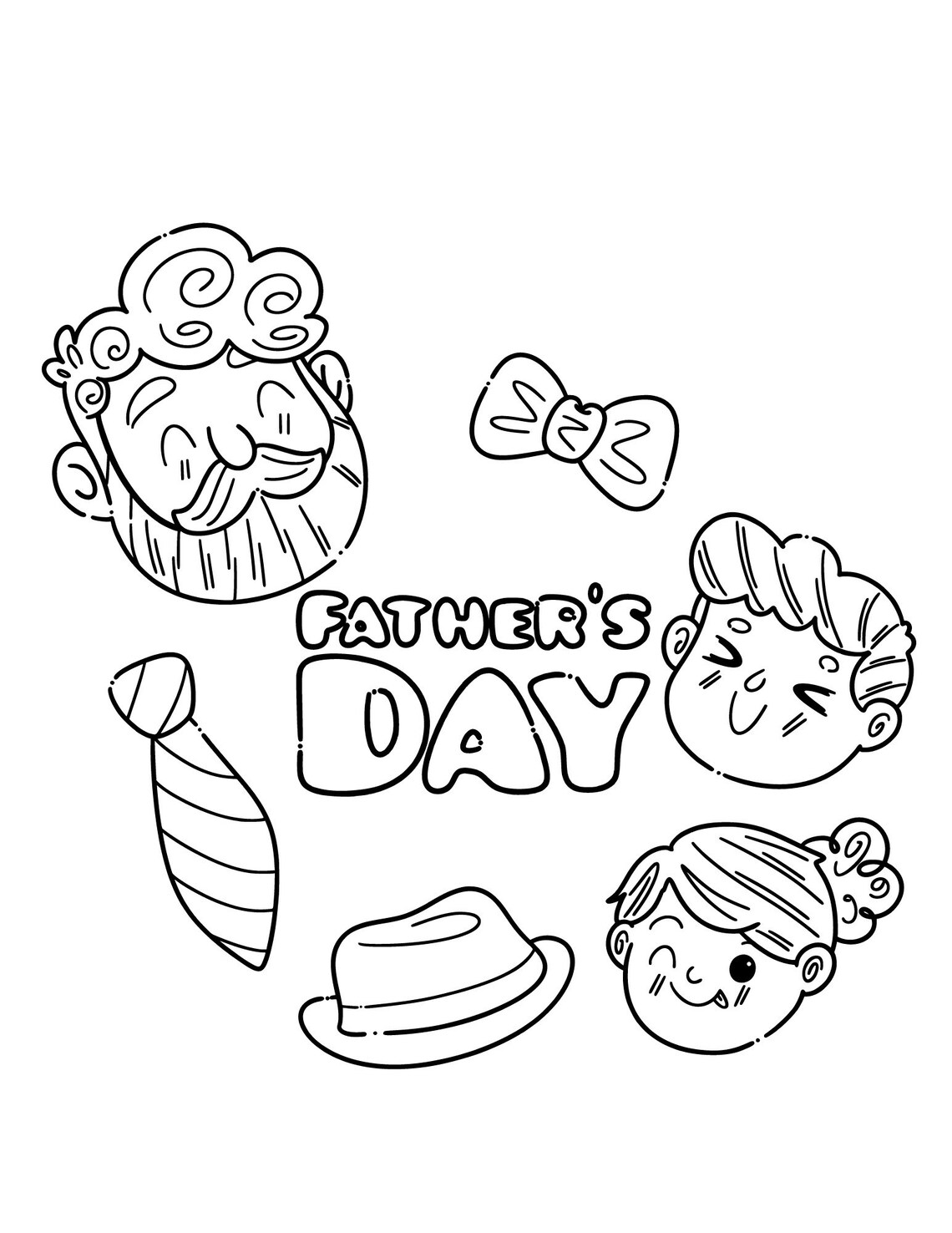 Fathers Day Coloring Pages Fathers Day Coloring Book Fathers Day ...
