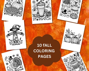 Fall Coloring Pages, Fall Coloring PDF, Fall Printables, Fall Activity ...