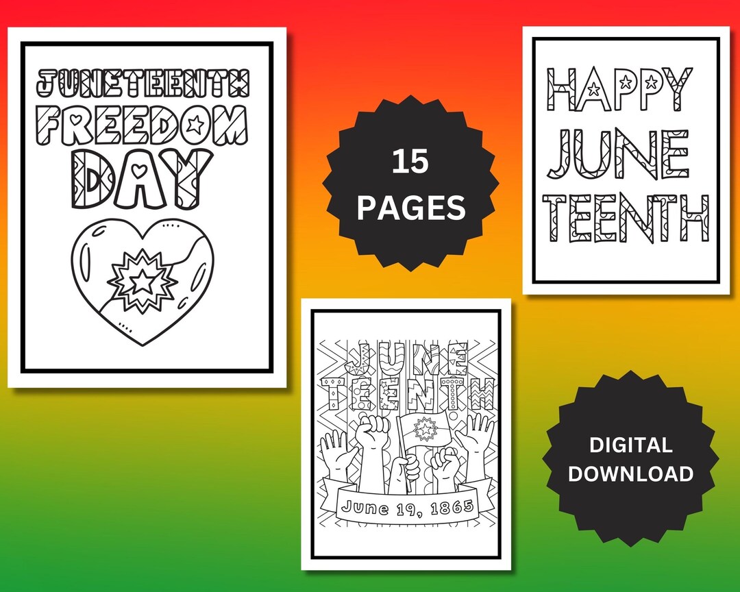 Celebrate Juneteenth Coloring Book for Kids, Juneteenth Activity, Black ...