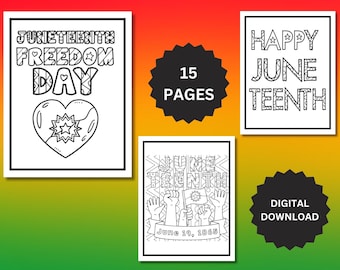 Celebrate Juneteenth Coloring Book for Kids, Juneteenth Activity, Black ...