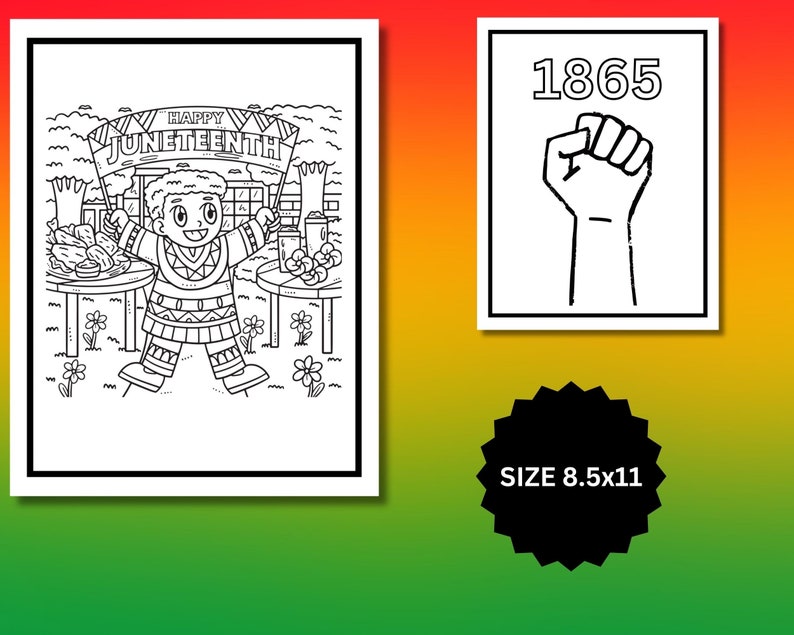 Celebrate Juneteenth Coloring Book for Kids, Juneteenth Activity, Black ...