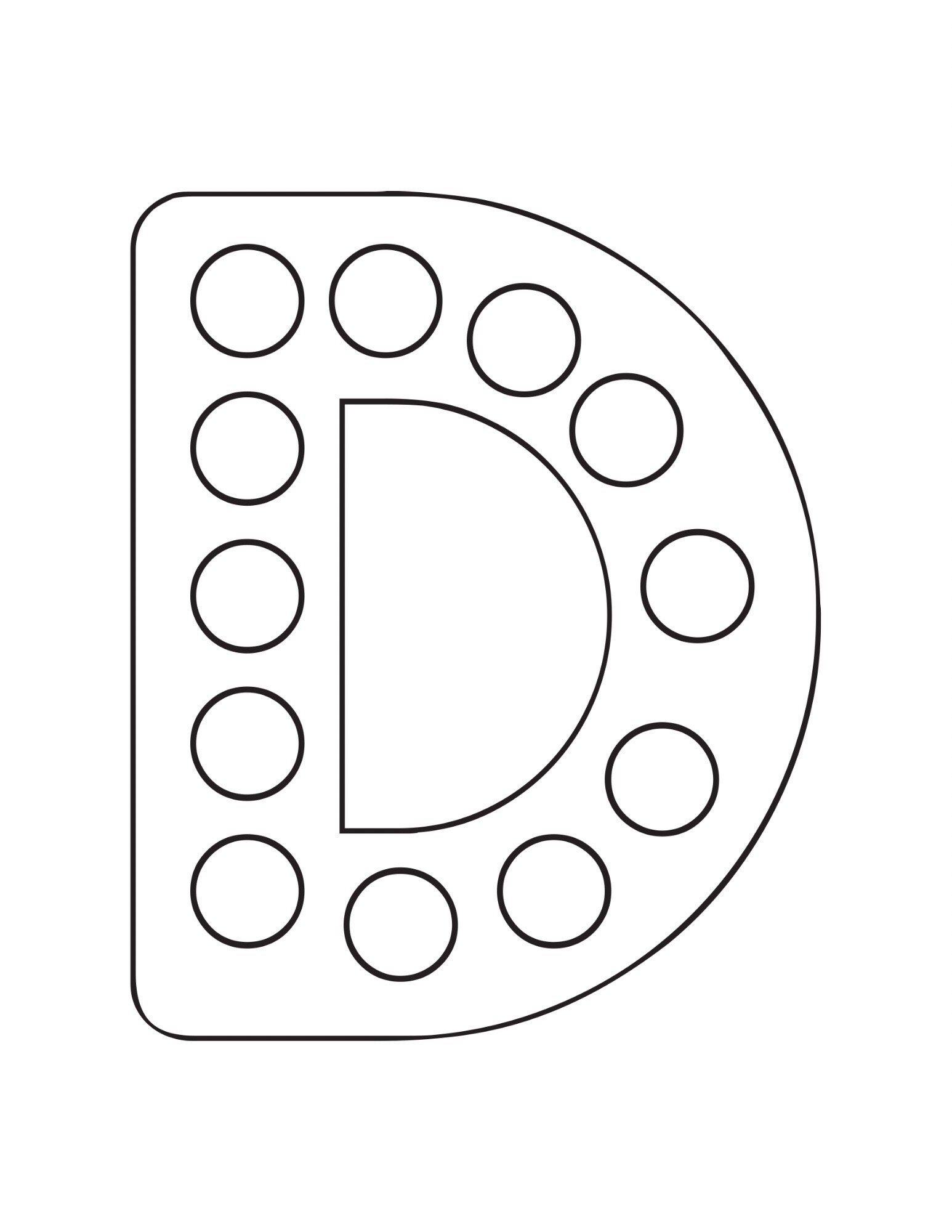 Do-a-dot Printable, Alphabet Uppercase, Activity for Kids and Toddlers ...