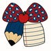 Teacher Pencil Paper Bow Png File - Etsy
