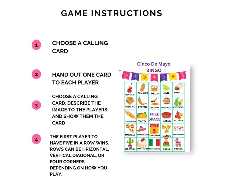 Fiesta Bingo, 10 Printable Fiesta Bingo Cards, Fiesta Activity for Kids ...