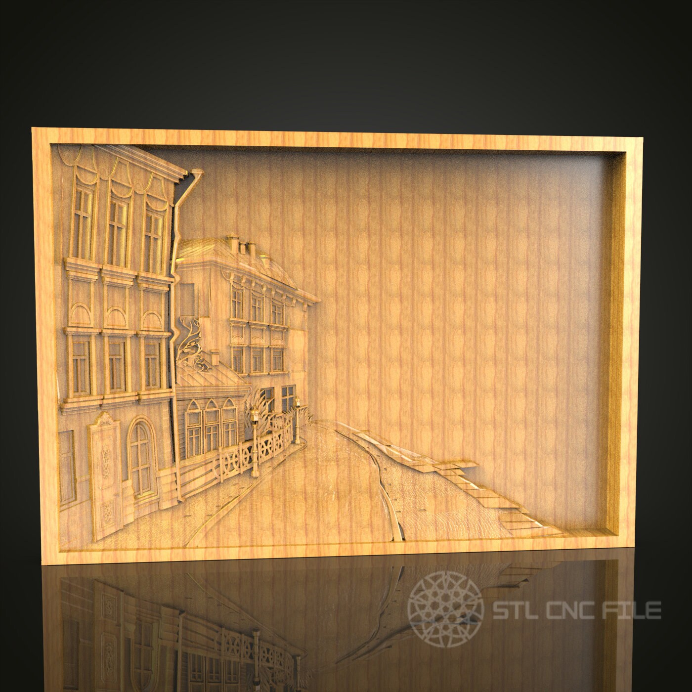 Victorian Townhouse 3D STL Model - CNC Router File for Architectural ...