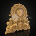 Regal Lion Mantel Clock STL Model, Intricate Wood Carving for CNC ...