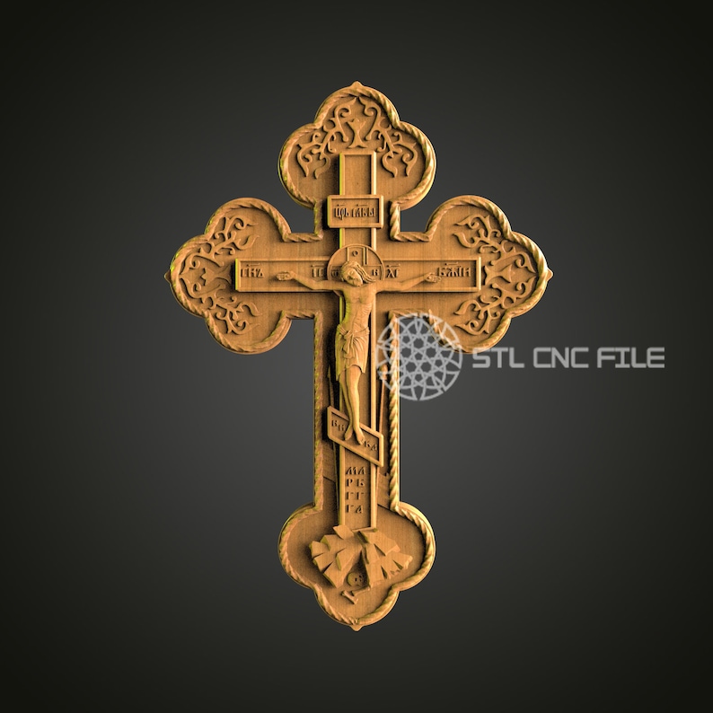 Ornate Cross CNC STL File: 3D Printable Religious Decor - Etsy