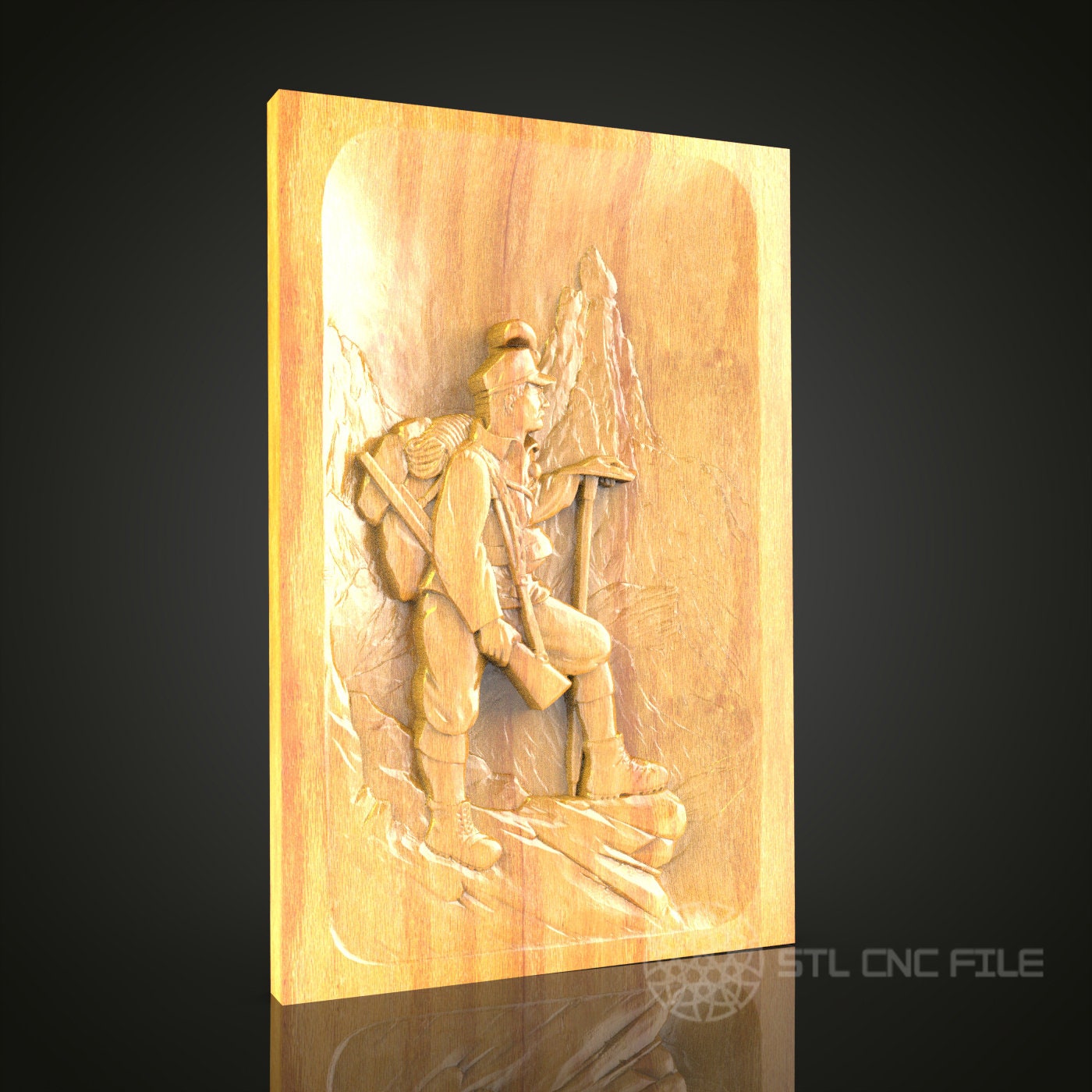 Medieval Knight Relief STL Model: CNC Router Carving (artcam, Aspire ...