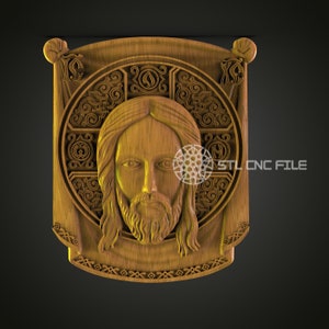 Medieval Christ Icon CNC STL File: 3D Printable Religious Plaque ...