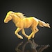 Galloping Horse 3D STL Model for CNC Router - Dynamic Equestrian Wood ...