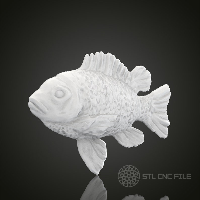 Detailed Fish STL Model for CNC Router Engraver | Artcam & Aspire ...