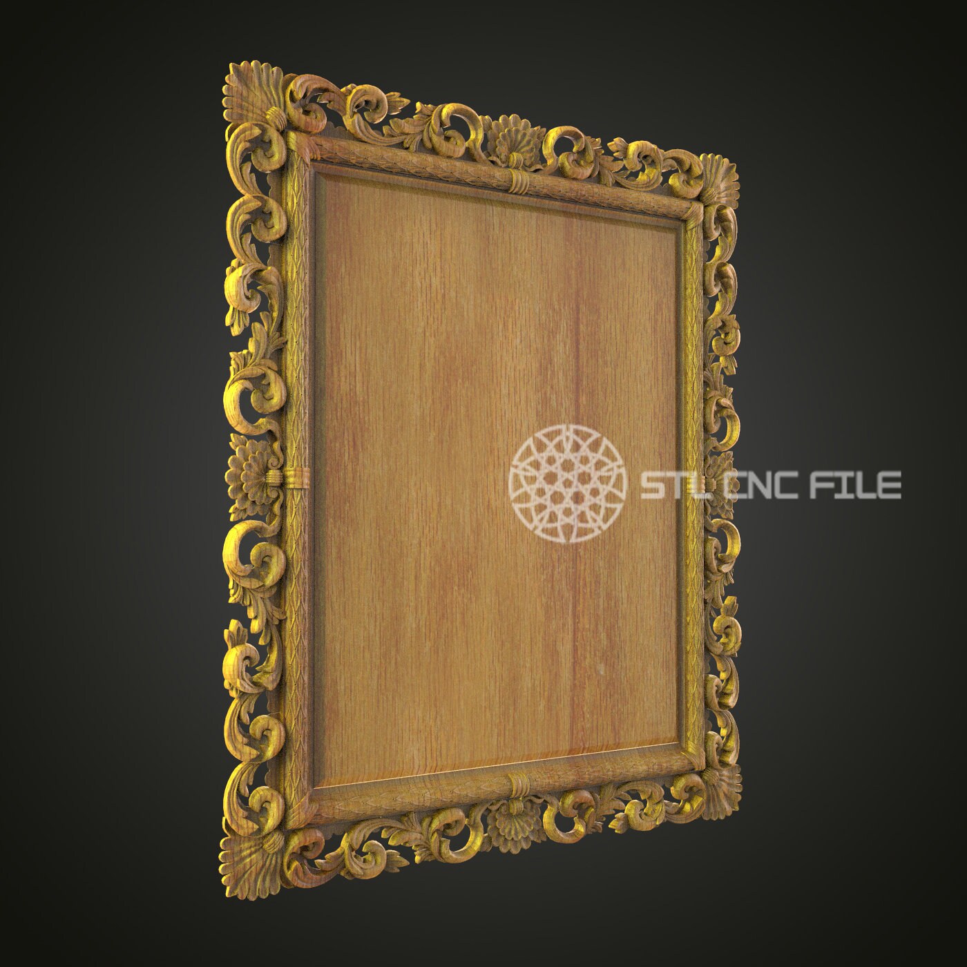 Classic Vintage Ornate Frame 3D Model for CNC - Artcam, Aspire, STL ...
