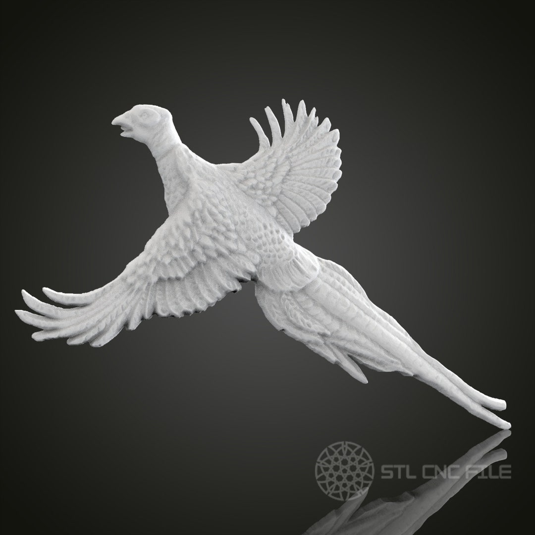Majestic Bird STL Model - CNC Router Engraver Files, Artcam, Aspire ...