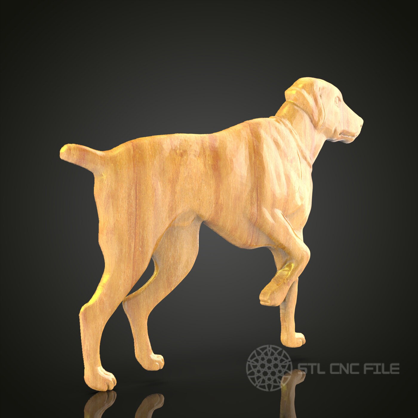 Labrador Dog 3D STL Model: CNC Router Carving File - Etsy