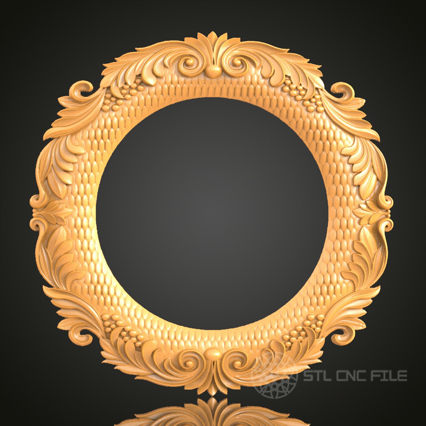 Ornate Oval Frame STL Model: CNC & 3D Printing (digital File) - Etsy