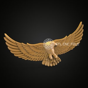 Golden Eagle STL Model for CNC Router Engraving, Artcam & Aspire ...