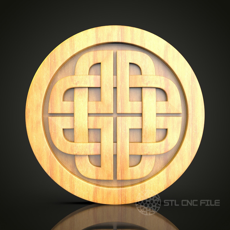 Oval Celtic Knot Wall Decor - Elegant CNC Router STL Model for Artcam ...