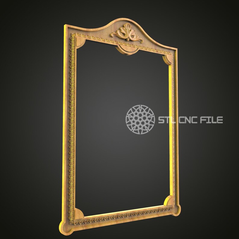 Classic Arched Top Frame STL File, CNC Carving Design for Artcam and ...