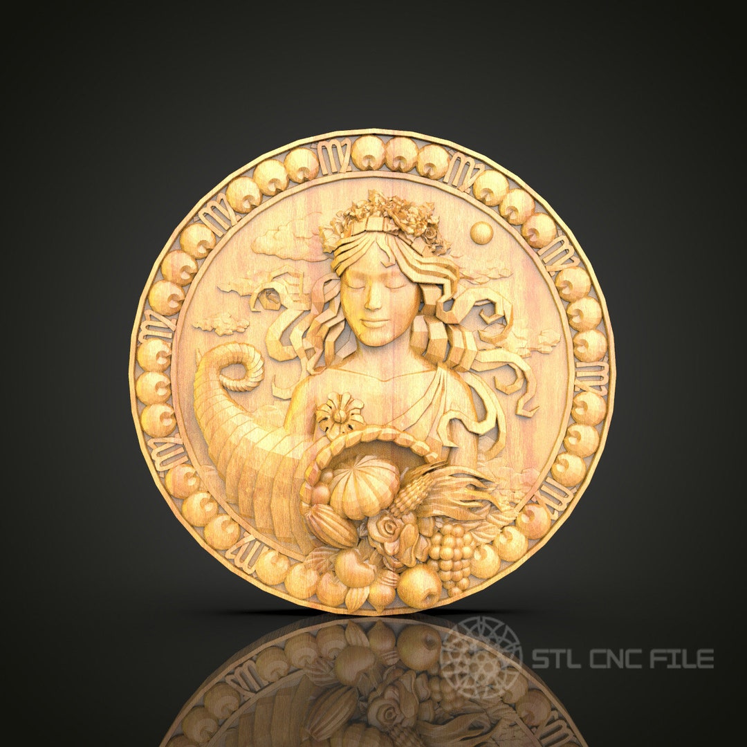 Capricorn Zodiac Wall Art - CNC Router STL Model for Artcam & Aspire ...
