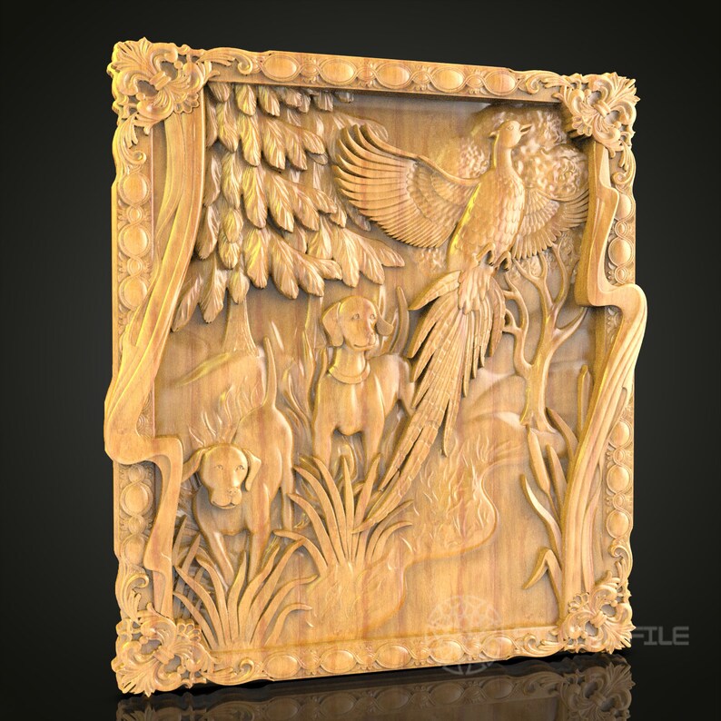 Wildlife Paradise 3D STL Model CNC Router File for Forest Scene Wood ...