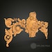 Baroque Scrollwork STL File for CNC - Ornate Rococo 3D Wood Carving ...