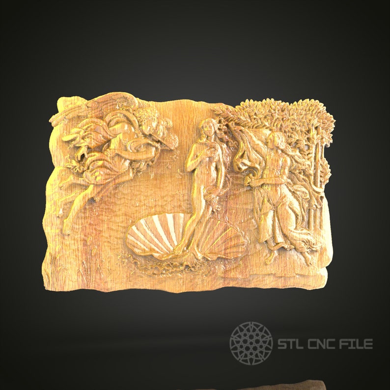 Underwater Odyssey 3D Relief Model for CNC – Sea Life Scene, Nautical ...