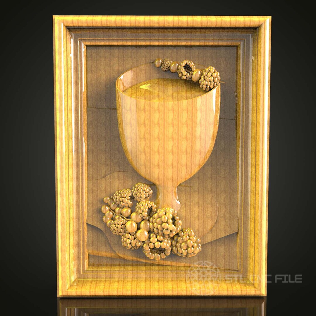 Vineyard Chalice STL Model: CNC Wood Carving File (digital Download) - Etsy