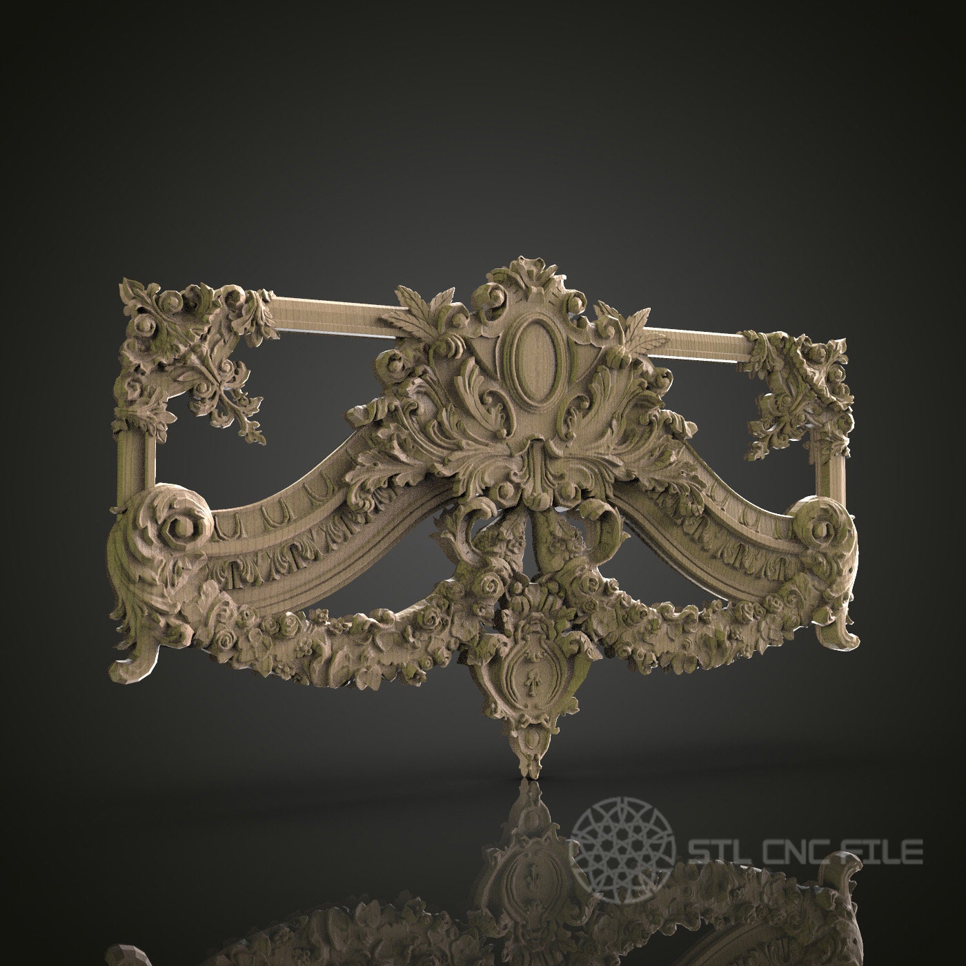 Victorian Style Ornate Decorative Panel for CNC and 3D Printing - STL ...