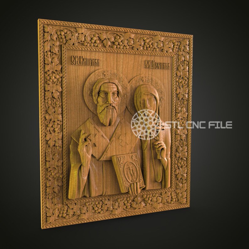 Saintly Duo CNC STL File: 3D Printable Religious Icons (digital ...