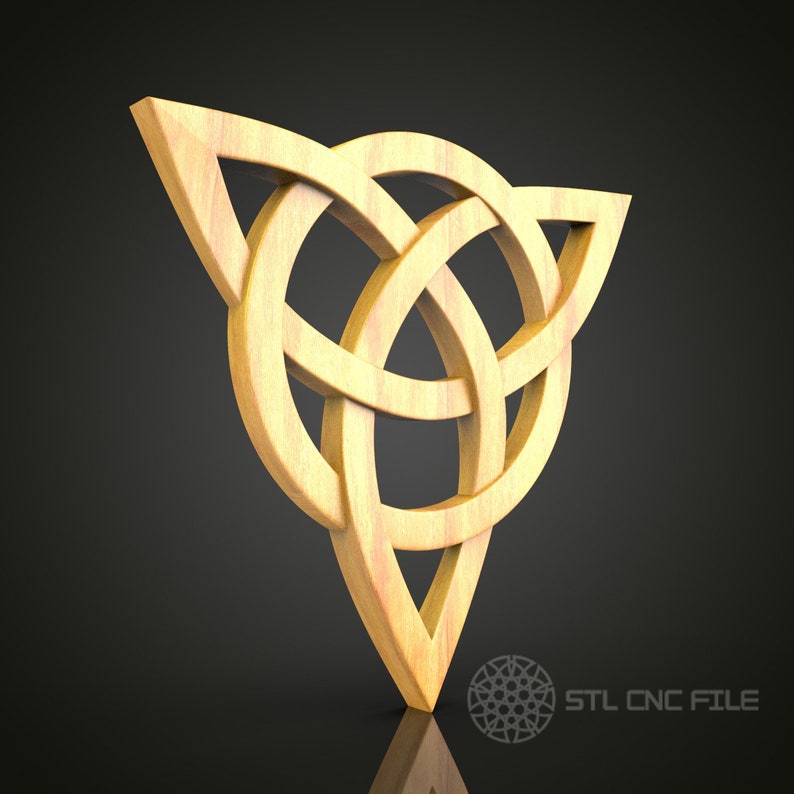 Interlocking Celtic Triangle Knot CNC Router STL Model for Artcam ...