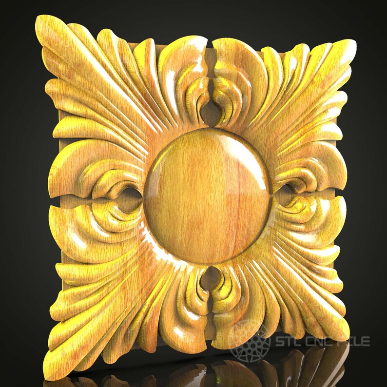 Eagle Crest STL Model for CNC Router, Artcam, Aspire - Decorative ...