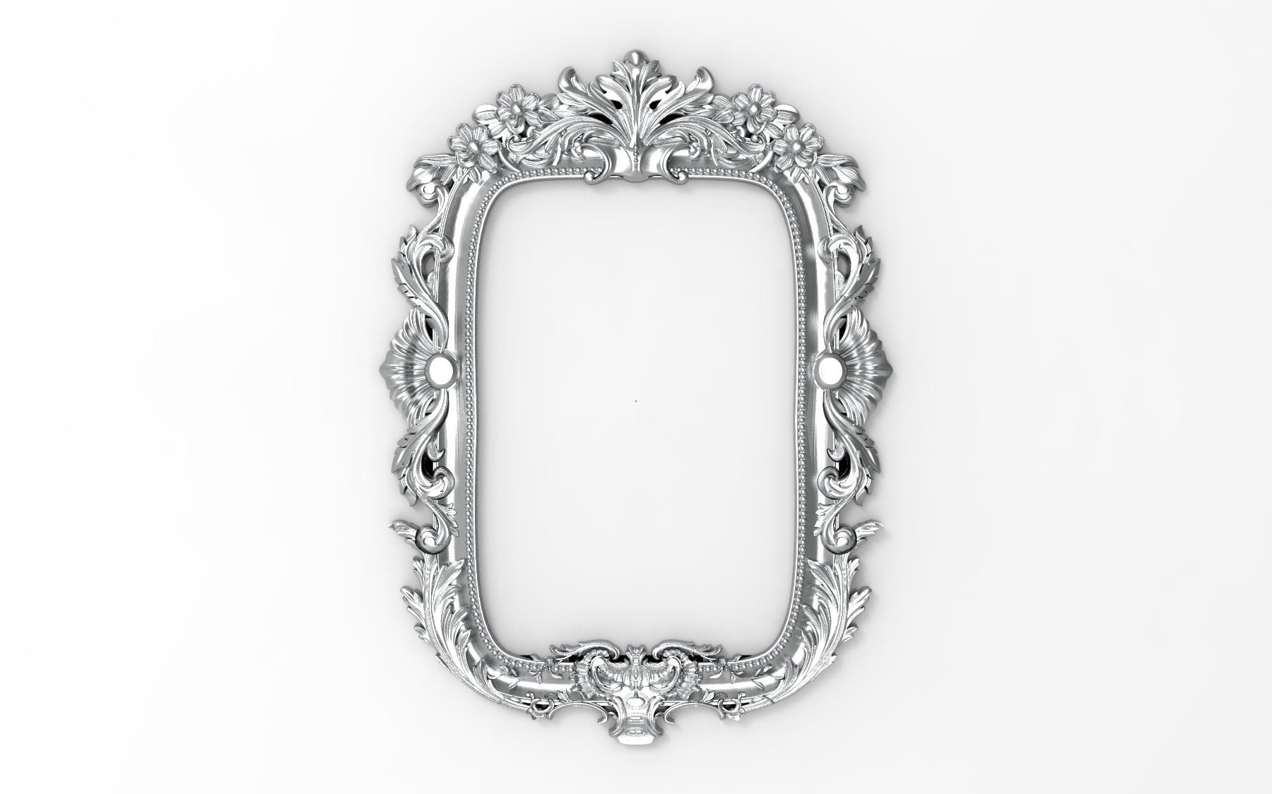 Baroque Grace: A Cnc-ready STL File for Carving Classic Wooden Frames ...