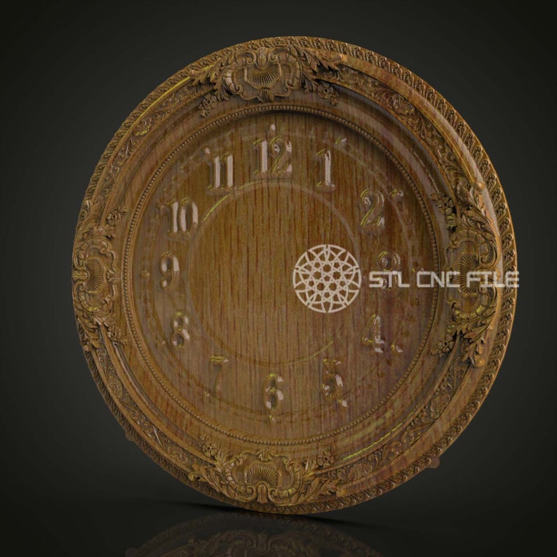 Victorian Ornate Clock STL Model - CNC Engraving Files for Classic ...