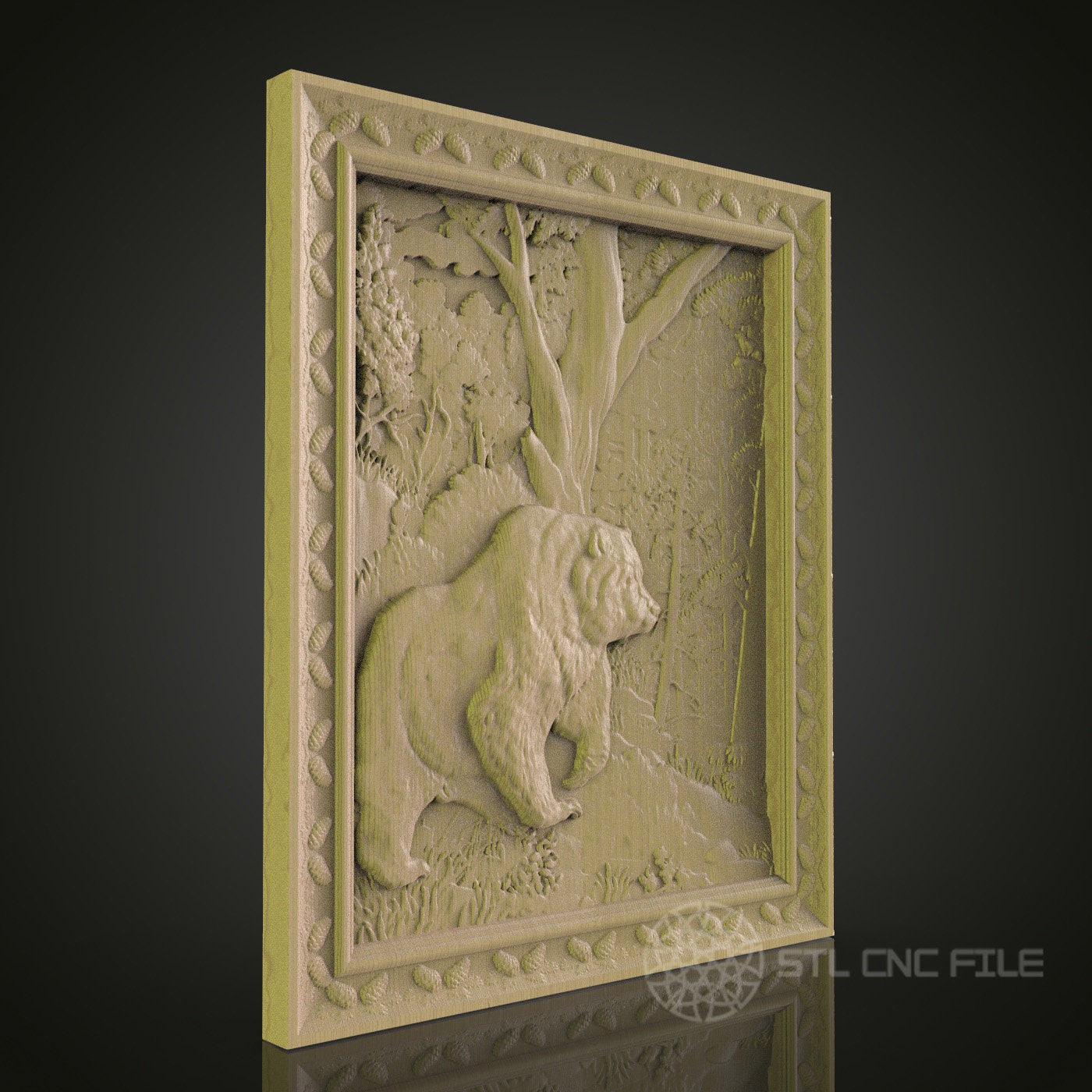 Forest Rabbit 3D Model STL File, Wildlife Relief for CNC Router ...