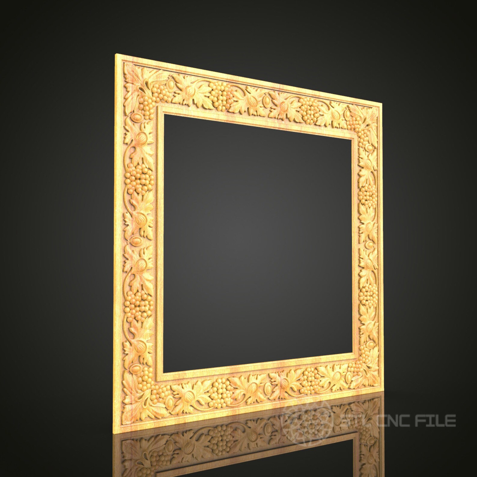 Autumn Abundance Frame STL Model: CNC Router File for Artcam, Aspire - Etsy