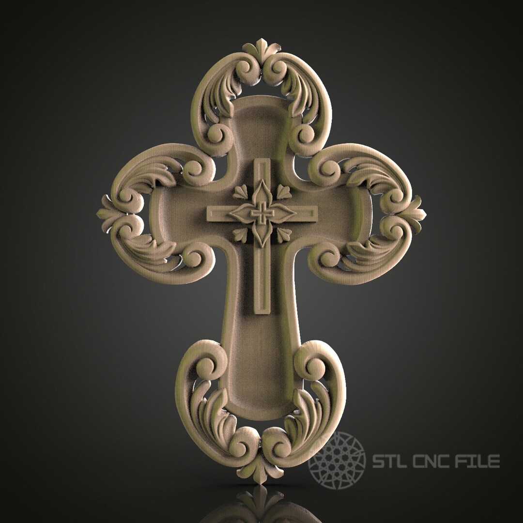 Jesus Cross STL Model: CNC Router Engraver File (digital Download) - Etsy