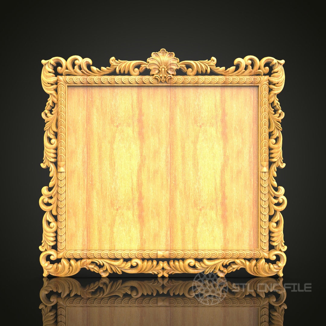 Regal Rococo Frame STL Model - CNC Router Files for Artcam, Aspire ...